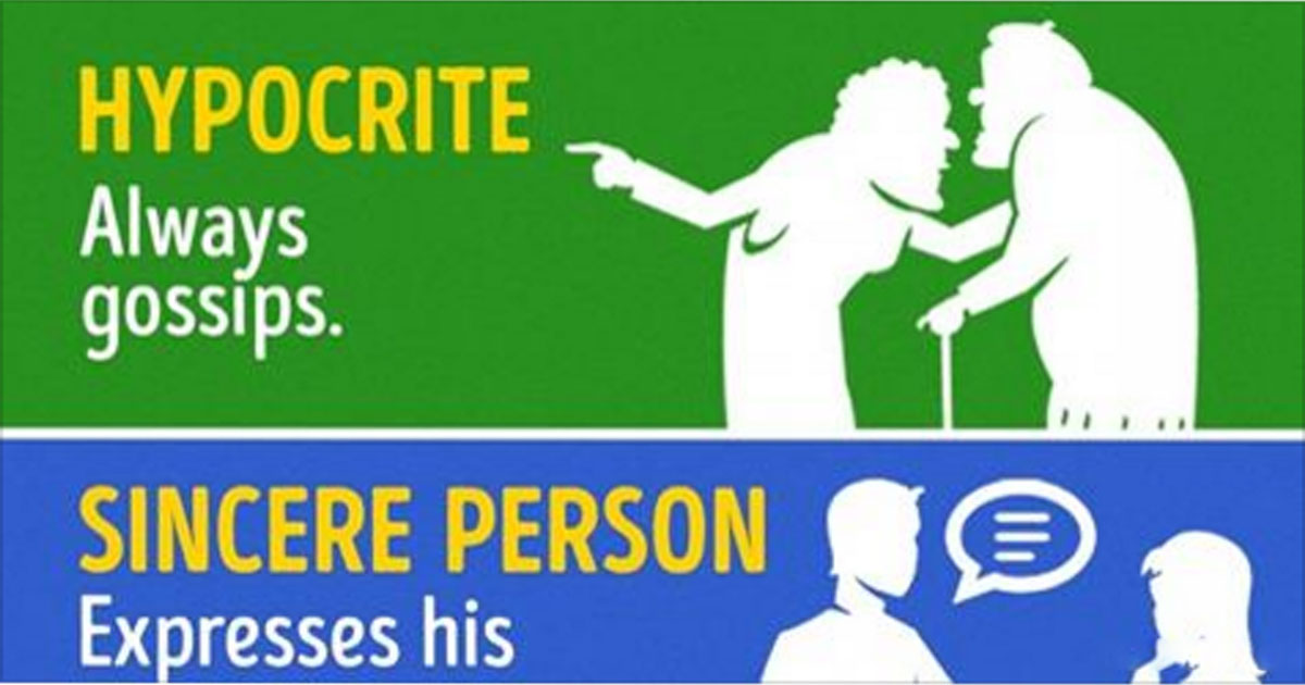 8 Signs That Can Help You Distinguish a Sincere Person From a Hypocrite ...