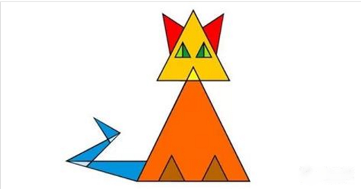 We Challenge You To Find The Triangles Hidden In This Kitty. Put Your ...