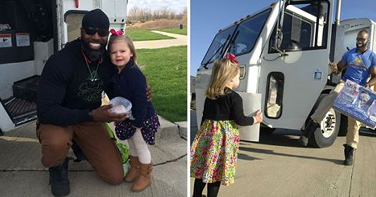 A Little Girl Makes A Birthday Cupcake For Her Birthday And Give It To ...