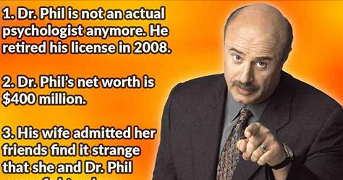 30 Behind-the-Scenes Facts about Dr. Phil. - us.abrozzi.com